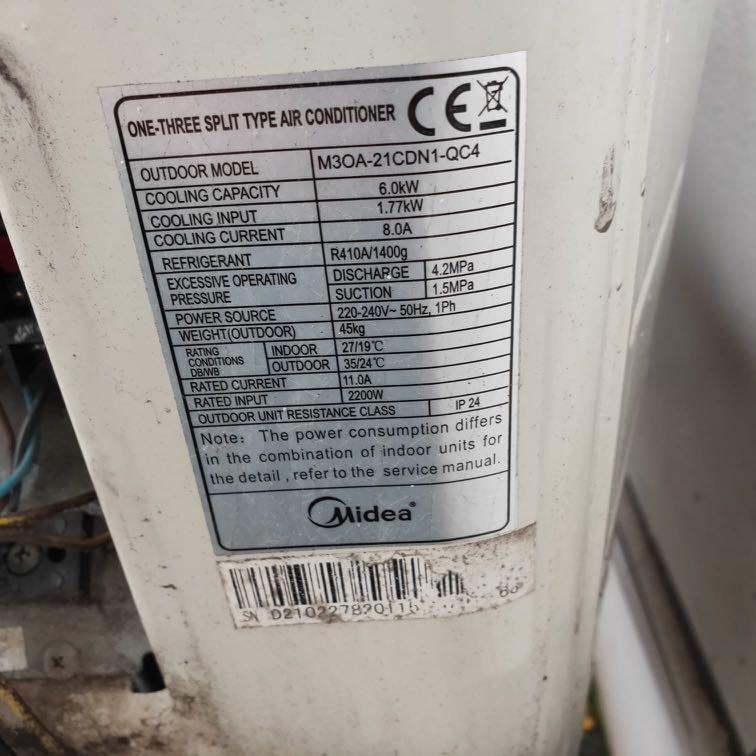 Compressor motor non inverter 9000btu, MIDEA condenser PCB, Mit Starmex ...