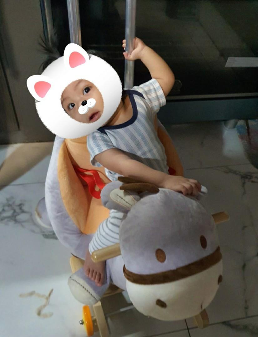 Donkey push rocker, Babies & Kids, Infant Playtime on Carousell