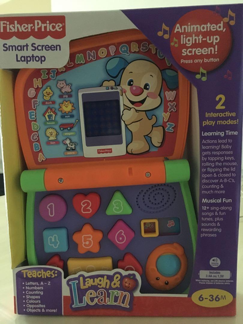 Fisher Price Smart Screen Laptop, Babies & Kids, Infant Playtime on ...
