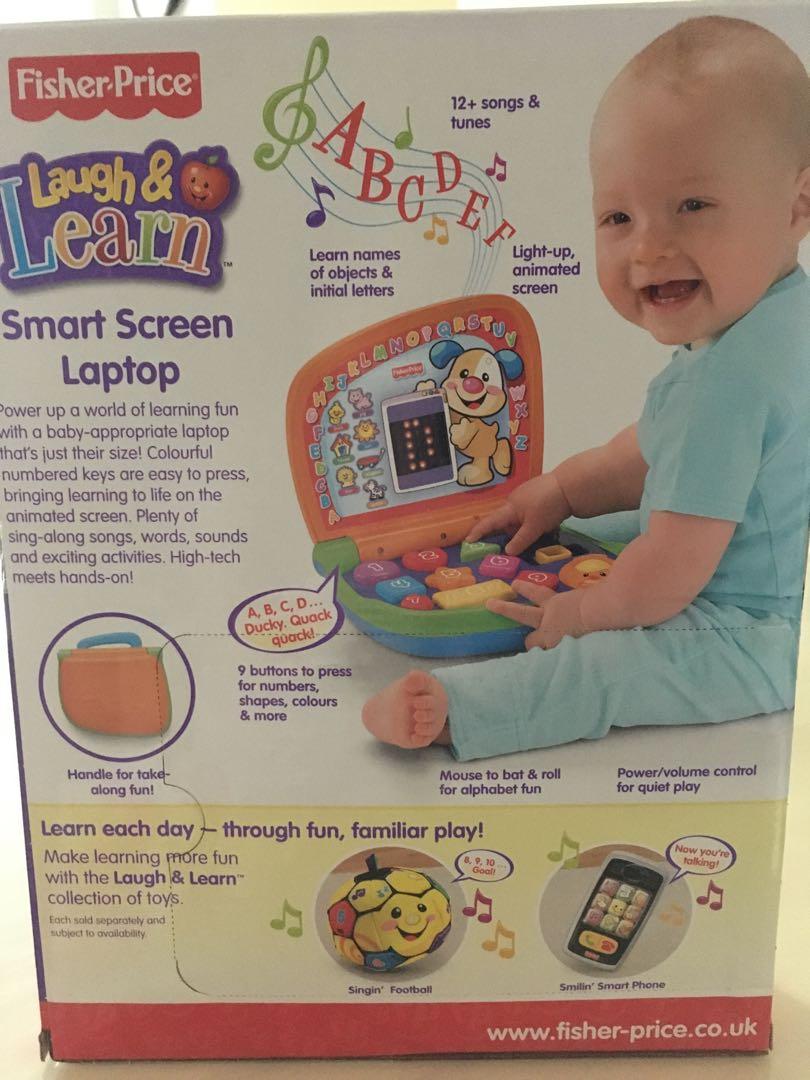 Fisher Price Smart Screen Laptop, Babies & Kids, Infant Playtime on ...