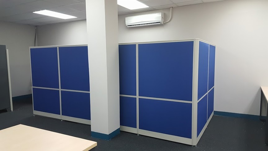 FULL FABRIC WALL PANEL OFFICE PARTITIONS, Furniture & Home Living ...