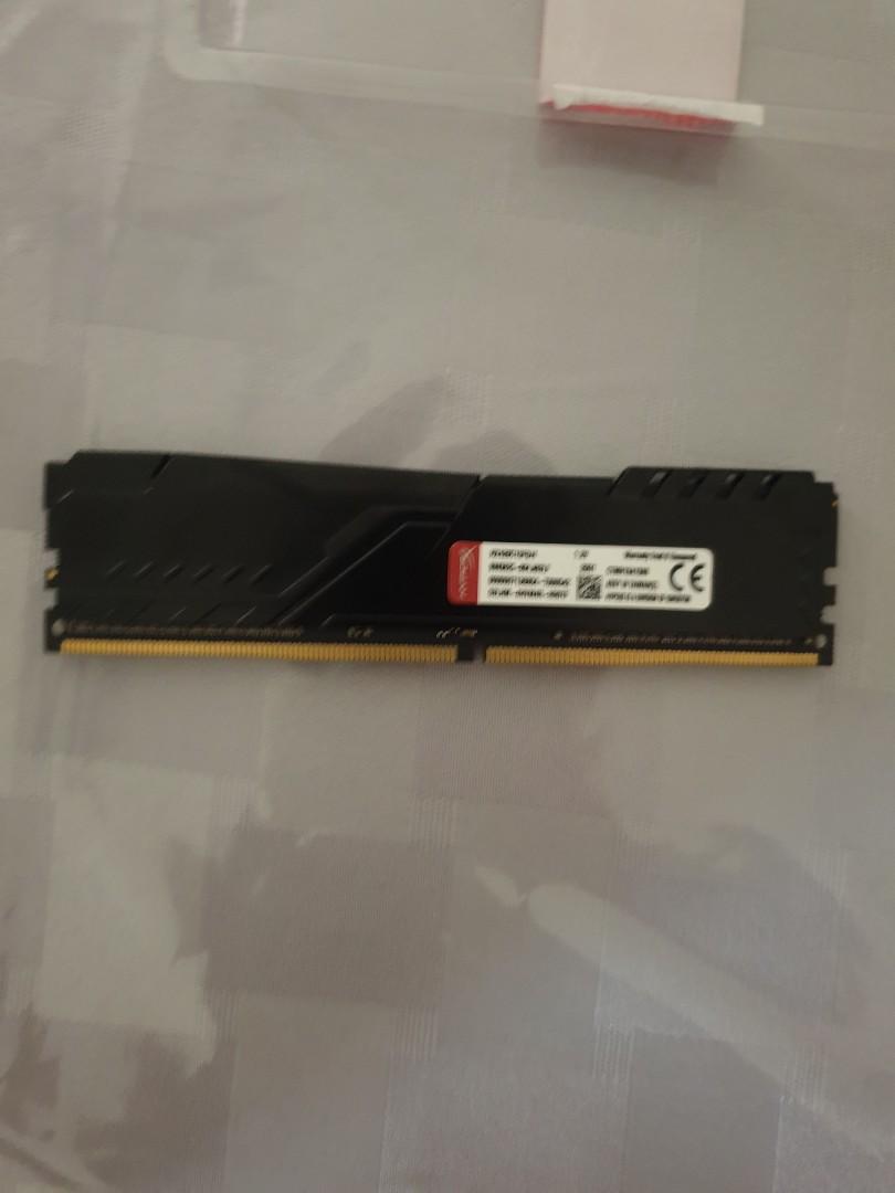 HYPERX Fury 4gb DDR4 Revised Version Heatsink, Computers & Tech, Parts ...