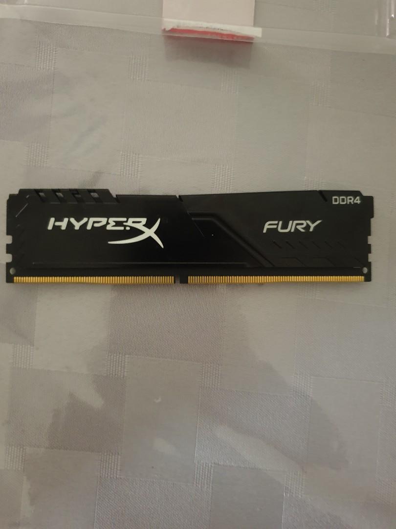 HYPERX Fury 4gb DDR4 Revised Version Heatsink, Computers & Tech, Parts ...