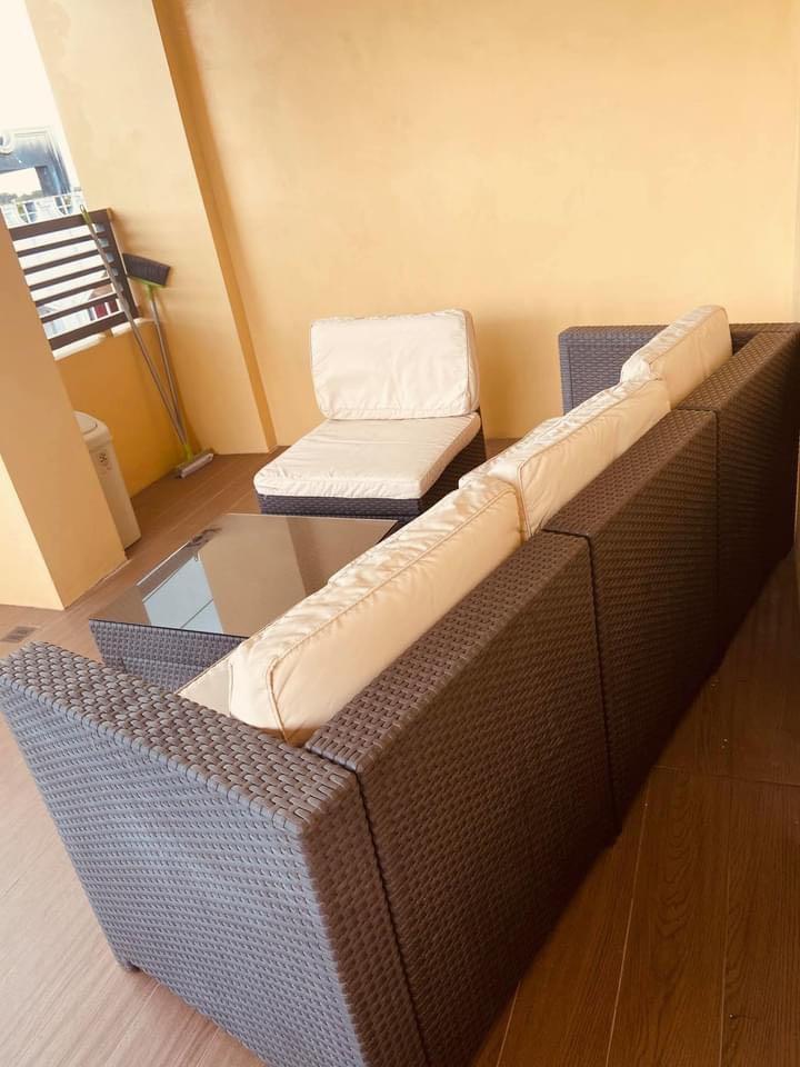 Keter Rattan Outdoor Sofa Set, Furniture & Home Living, Outdoor ...