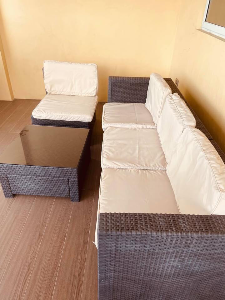 Keter Rattan Outdoor Sofa Set, Furniture & Home Living, Outdoor ...