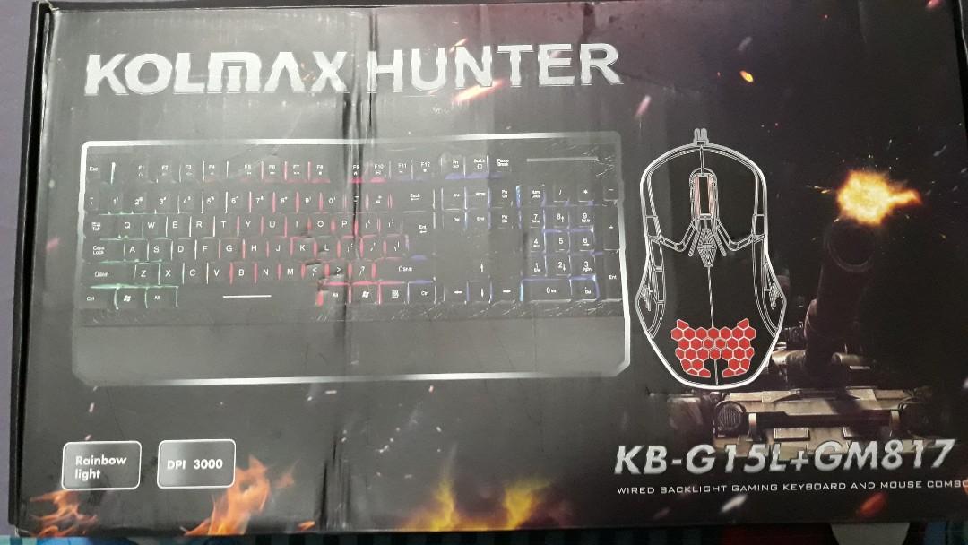 Kolmax hunter Gaming Keyboard and mouse combo, Computers & Tech, Parts ...