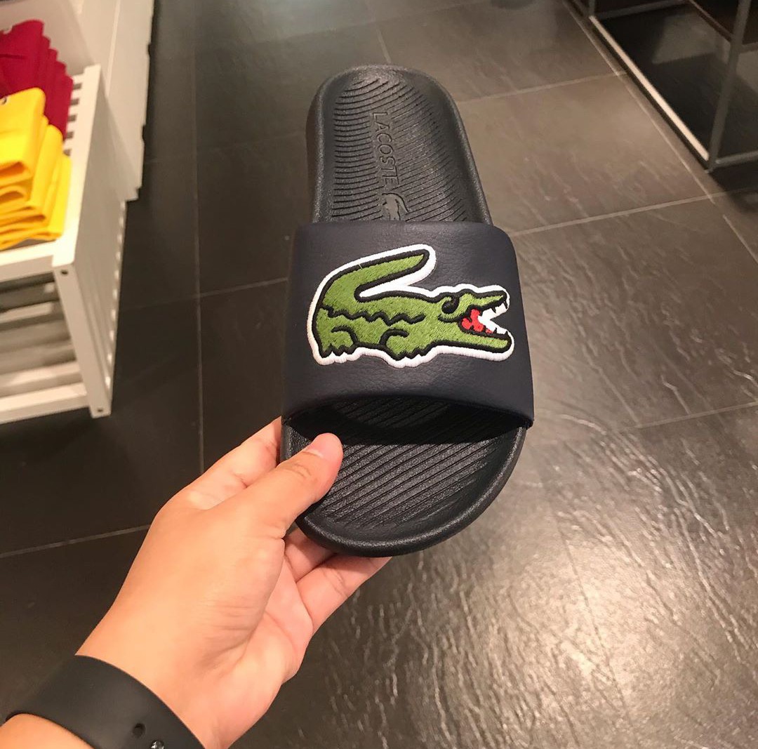 Lacoste Slides, Men's Fashion, Footwear, Slippers & Slides on Carousell
