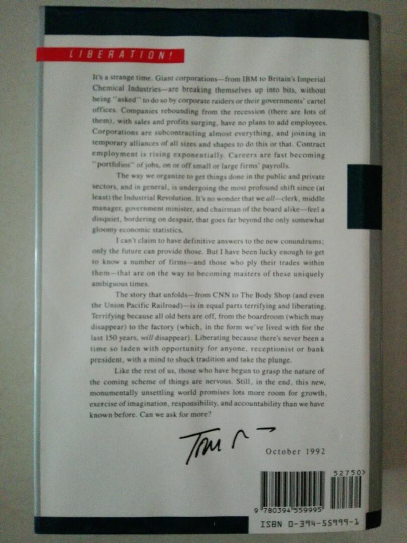 Liberation Management, tom peters, Hobbies & Toys, Books & Magazines ...