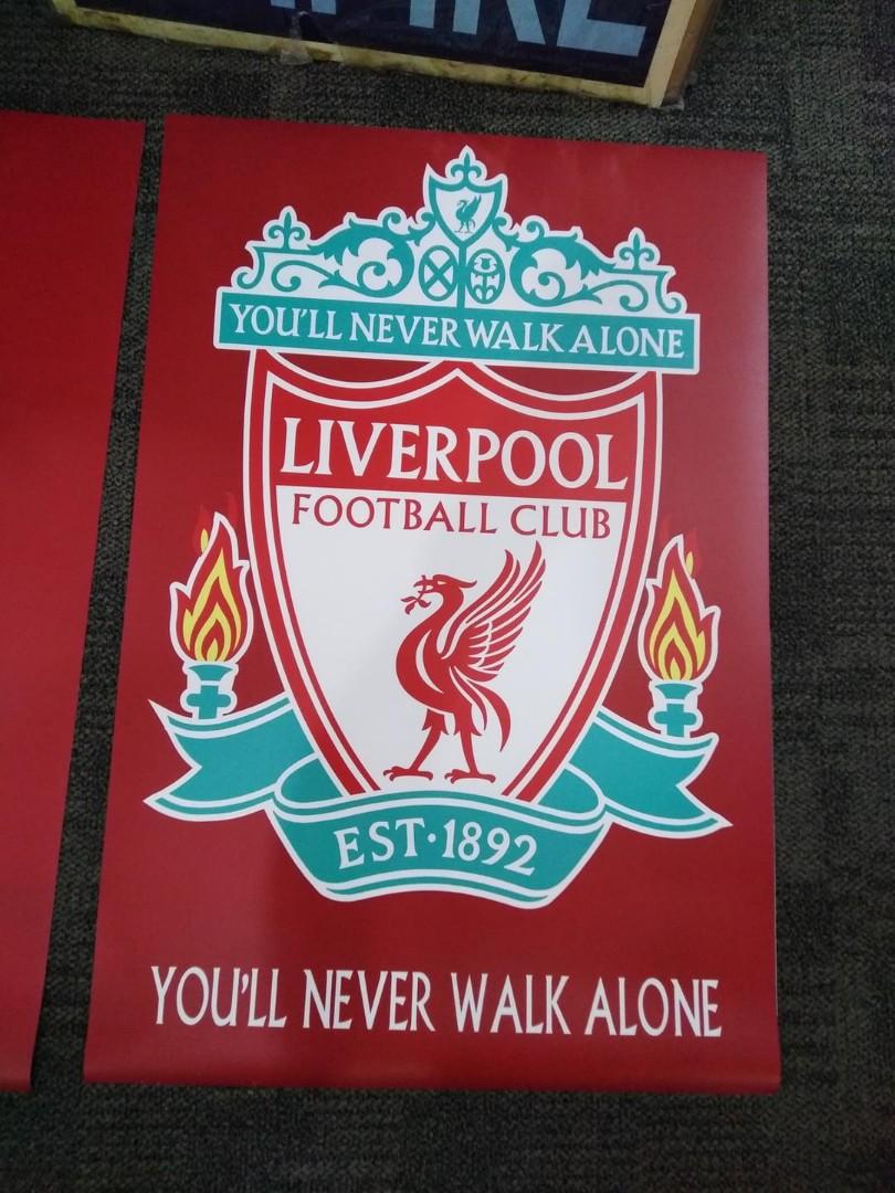 LIVERPOOL LOGO POSTER, Furniture & Home Living, Home Decor, Other Home ...