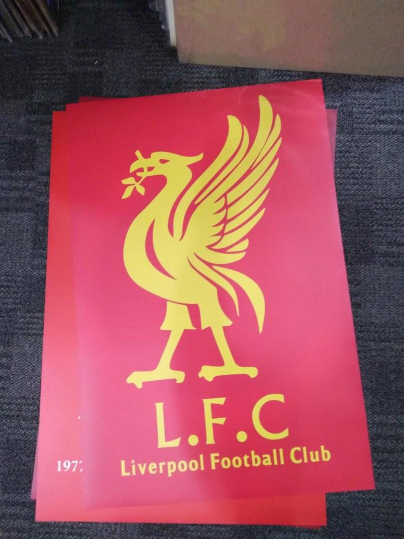 LIVERPOOL LOGO POSTER, Furniture & Home Living, Home Decor, Other Home ...