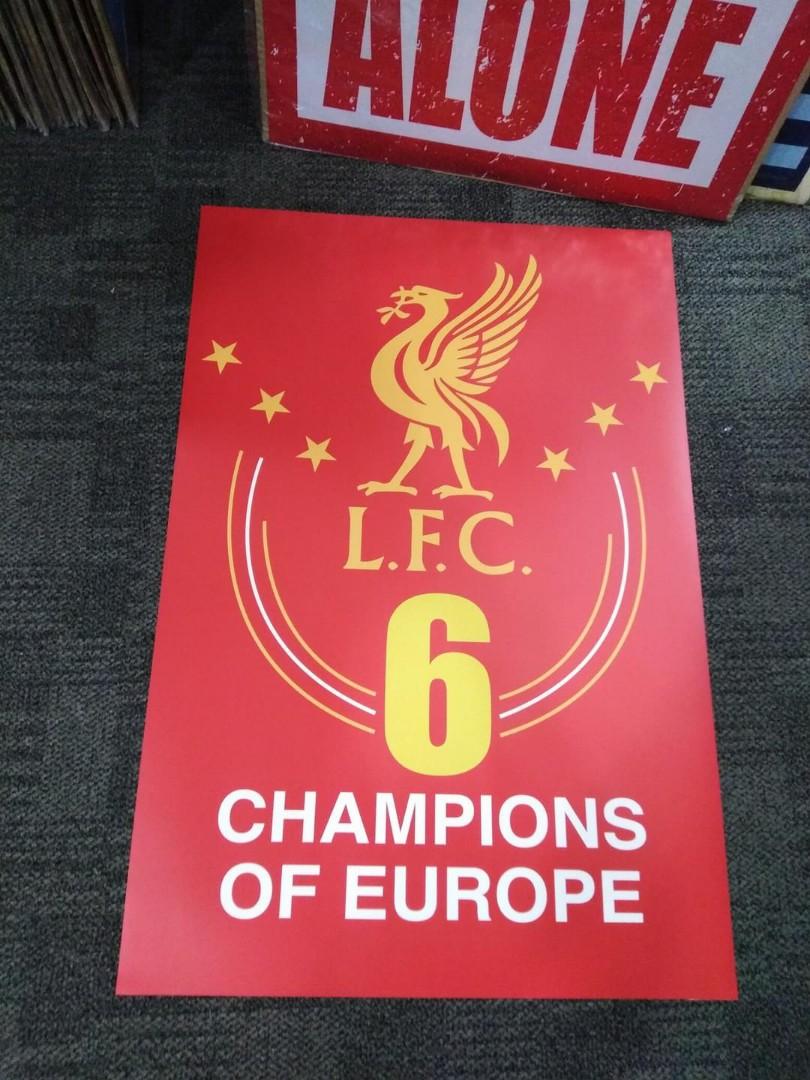 LIVERPOOL LOGO POSTER, Furniture & Home Living, Home Decor, Other Home ...