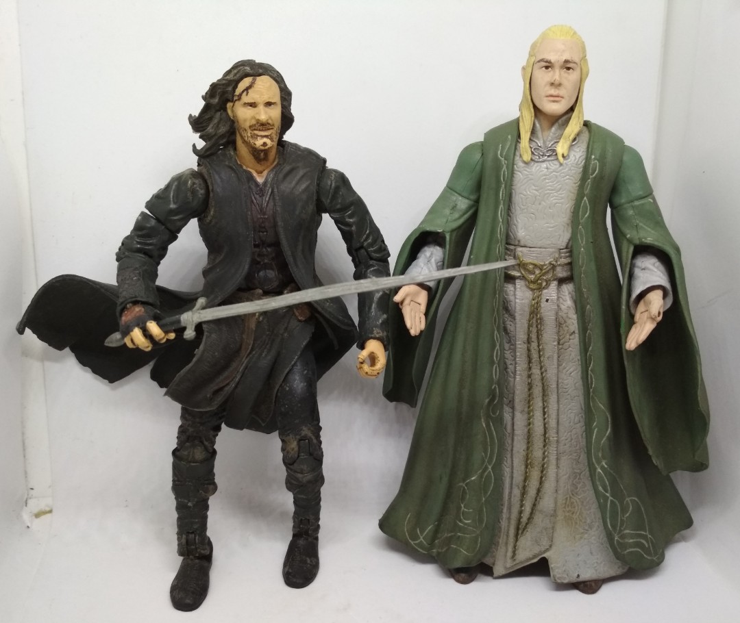 Lord of the Rings Aragorn and Celeborn Toy Figure Set, Hobbies & Toys ...