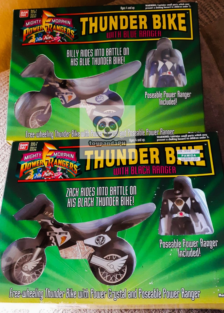 Mighty Morphin Power Rangers Thunder Bike Complete Set, Hobbies & Toys ...
