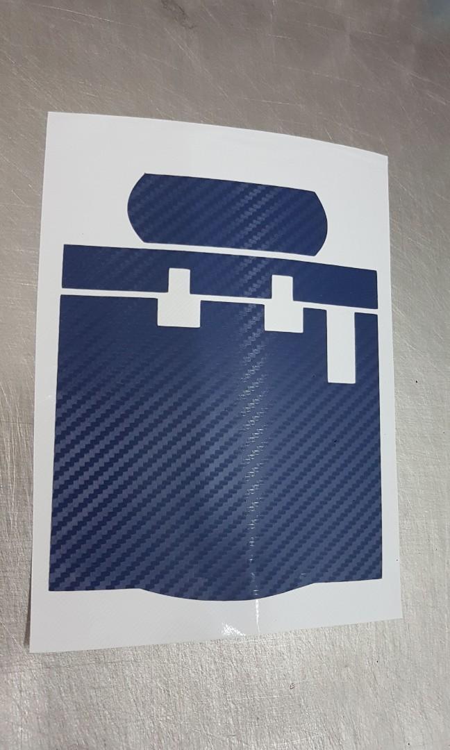 Motorbike Erp iu Unit Slim carbon fiber iu Stickers. black, red, blue ...