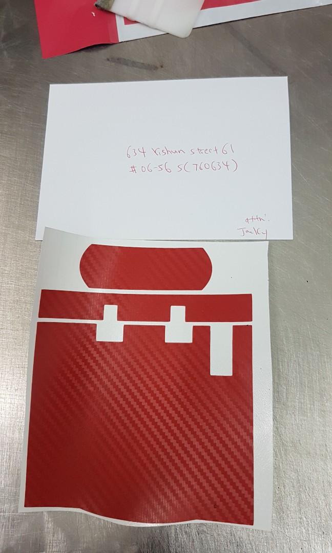 Motorbike Erp iu Unit Slim carbon fiber iu Stickers. black, red, blue ...