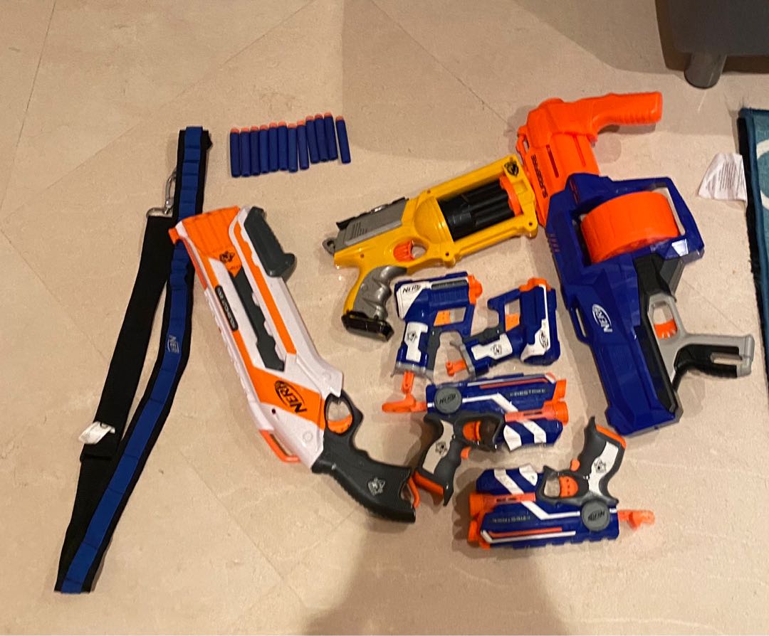 Nerf bundle, Hobbies & Toys, Toys & Games on Carousell