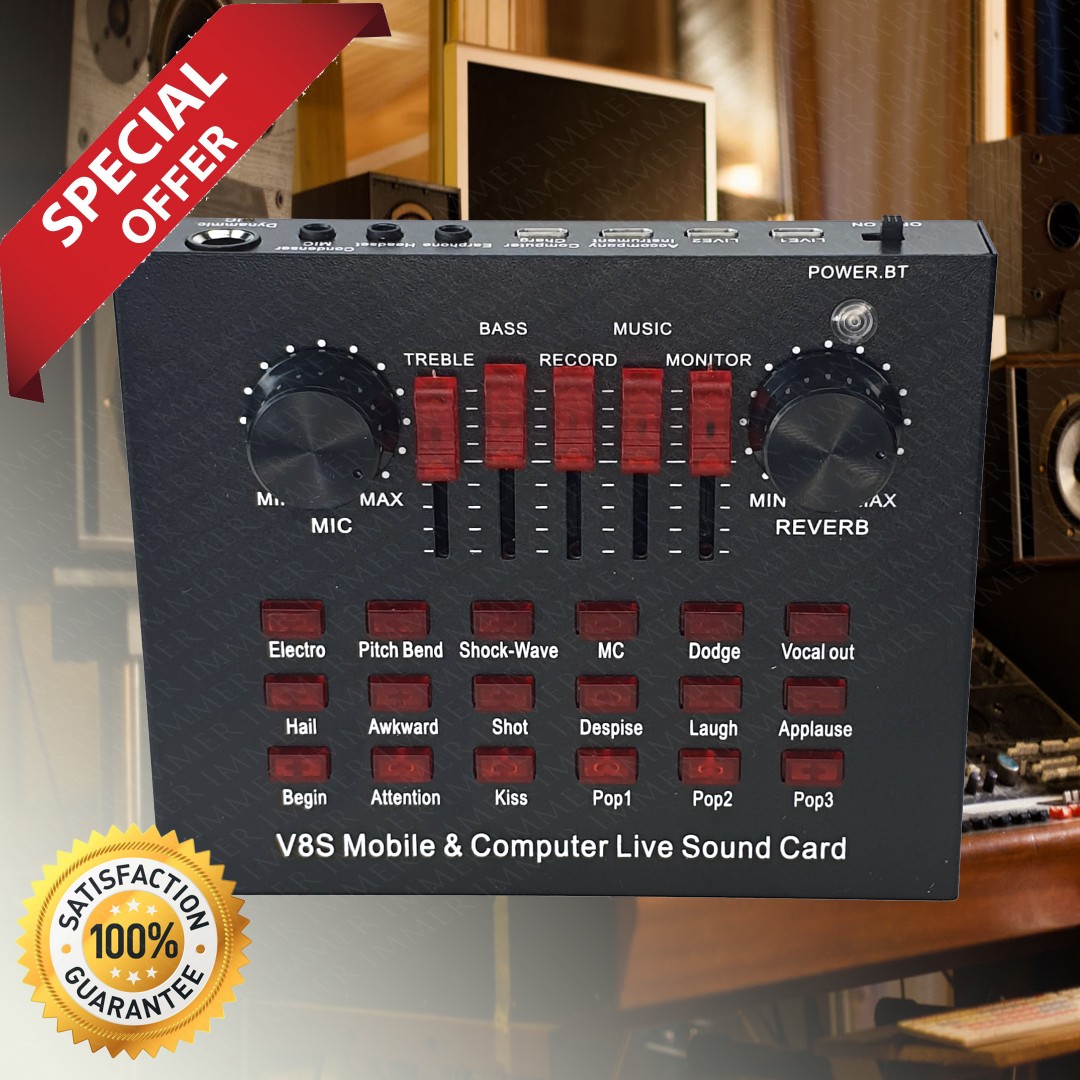 New V8S Live Sound Card Support 全民PARTY!, Music & Media, Music ...