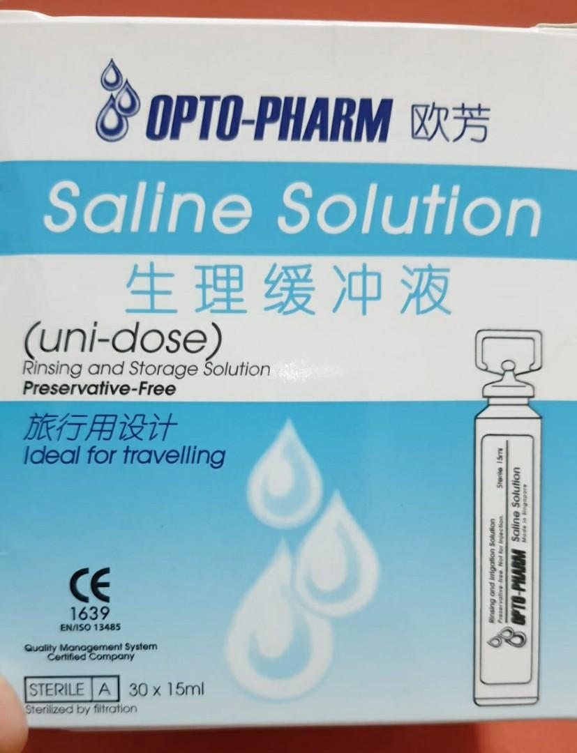 Opto Pharm Saline Solution 30 x 15ml on Carousell