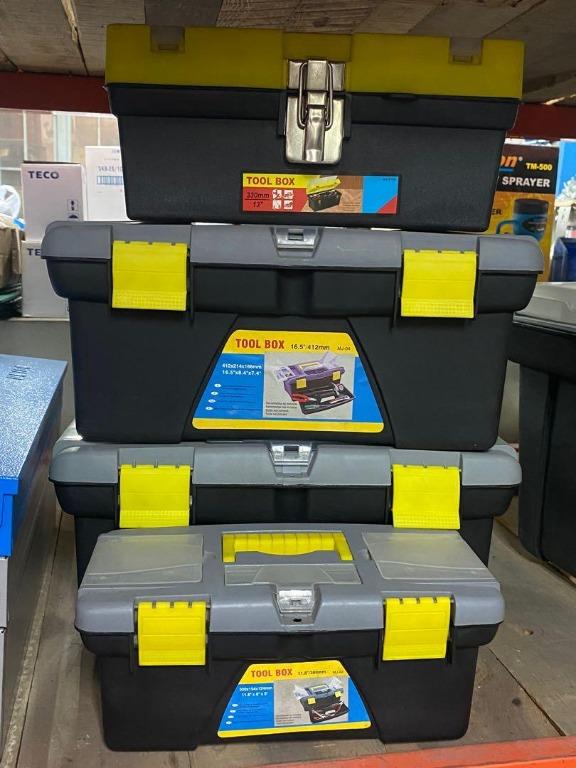 Plastic Tool Box with Tray Plastic Latches, Commercial & Industrial, Construction Tools ...