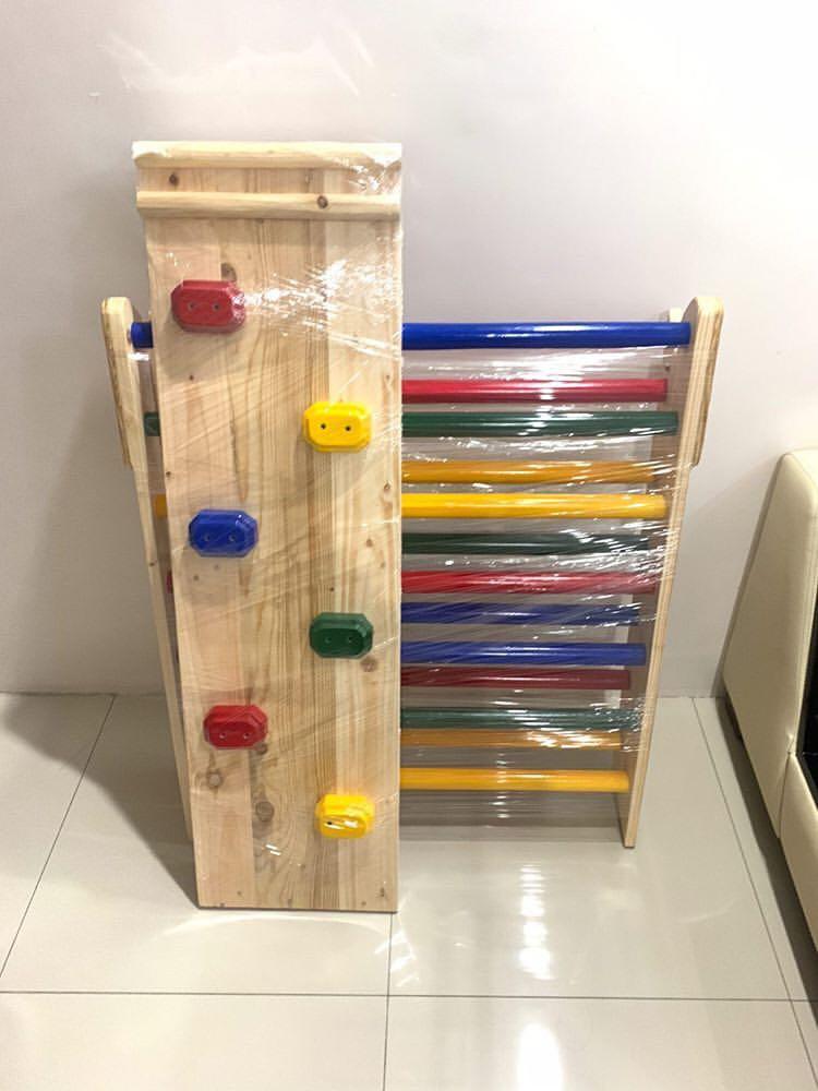 Rainbow Pikler Triangle, Babies & Kids, Infant Playtime on Carousell