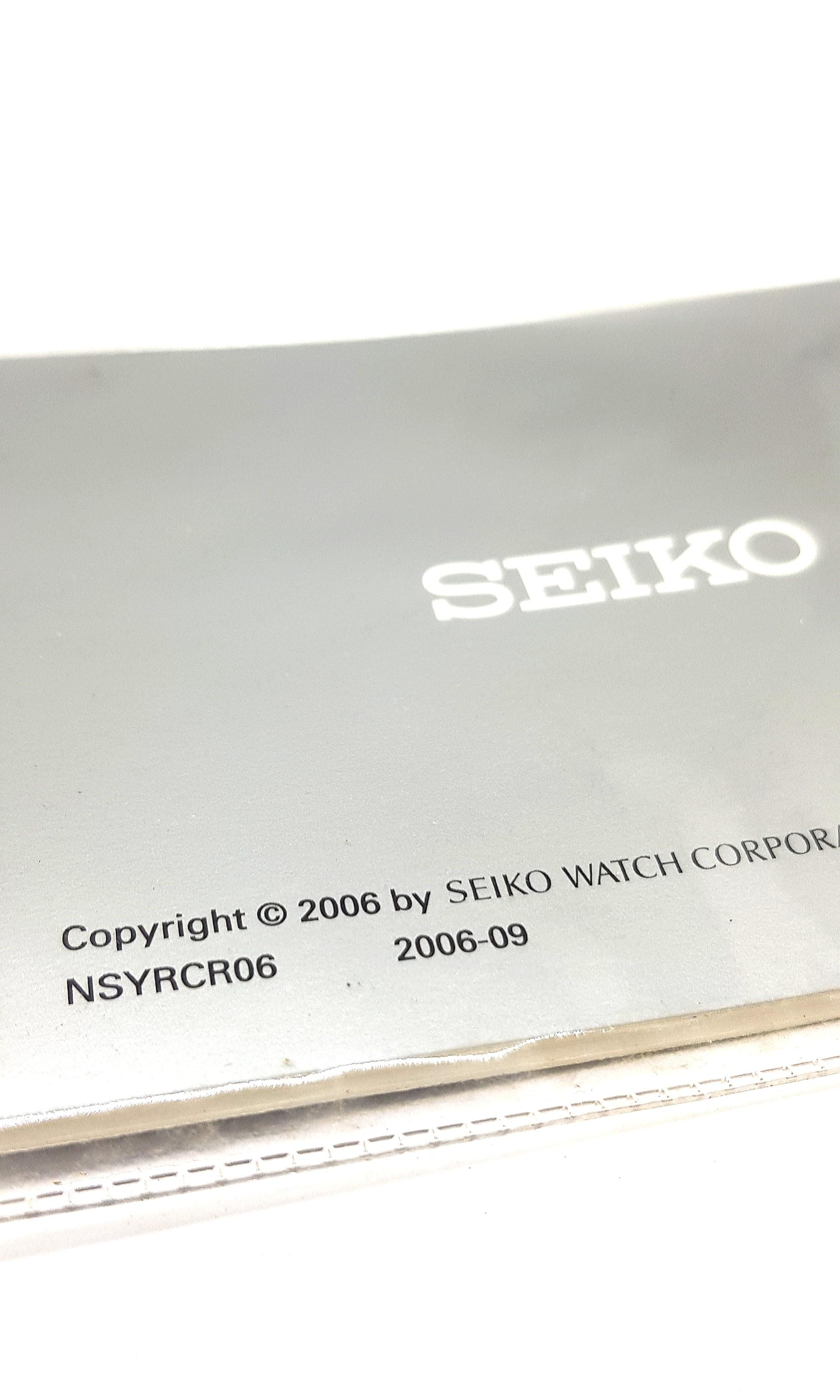 Used Seiko 5 Map Meter and Rotating Compasd Bezel Manuals, Luxury ...