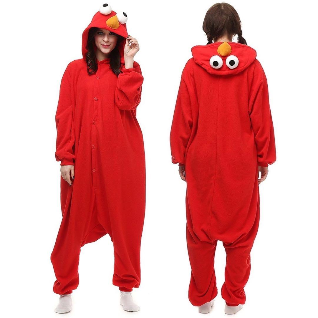 Sesame Street Elmo Cookie Monster Onesies (Adult), Women's Fashion, New ...