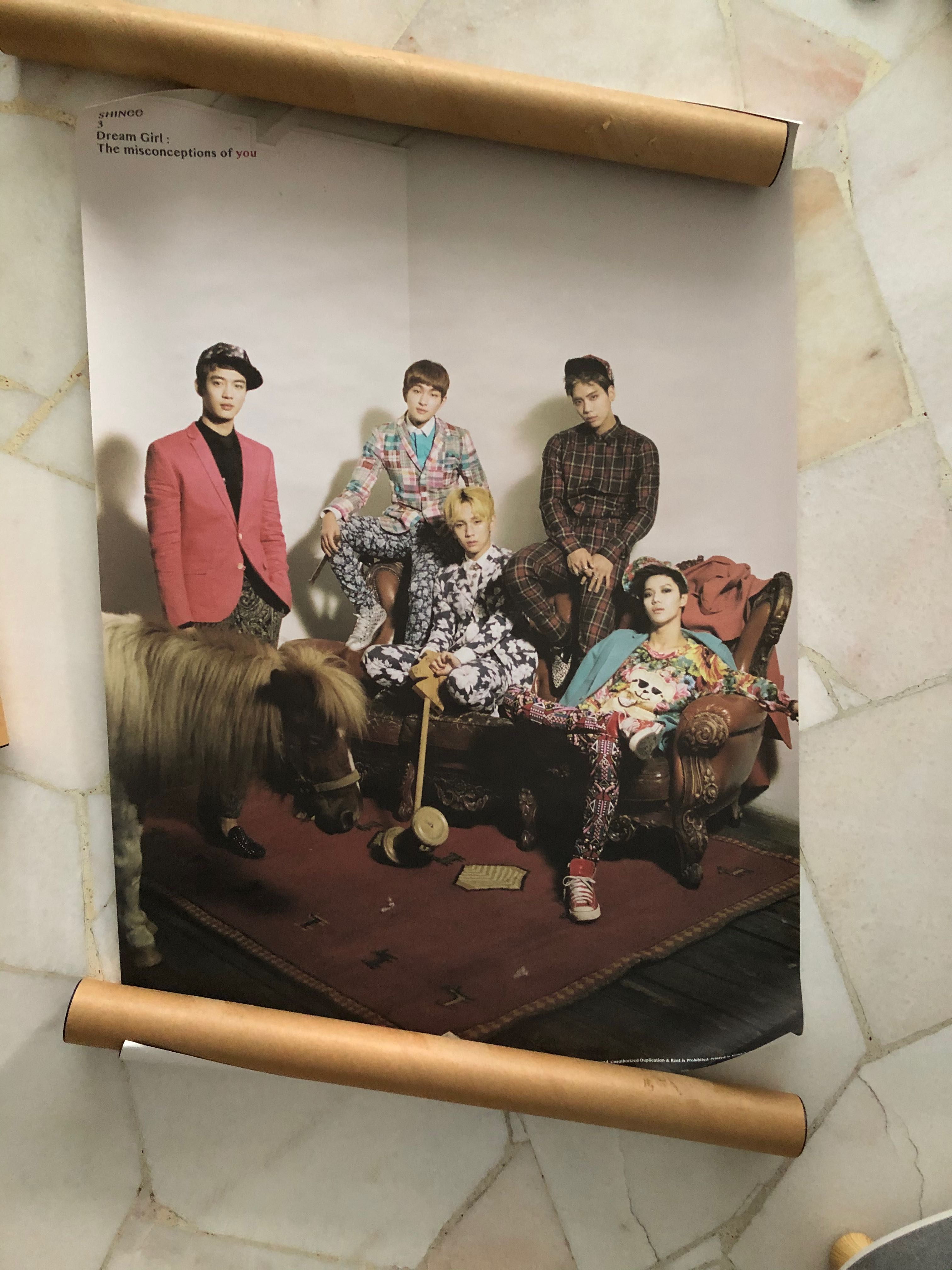 SHINee - Dream Girl Poster (Official), Hobbies & Toys, Memorabilia ...