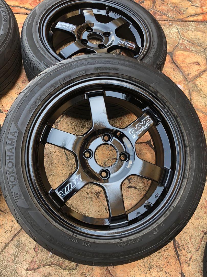 Sport Rim TE37 15 inci, Auto Accessories on Carousell
