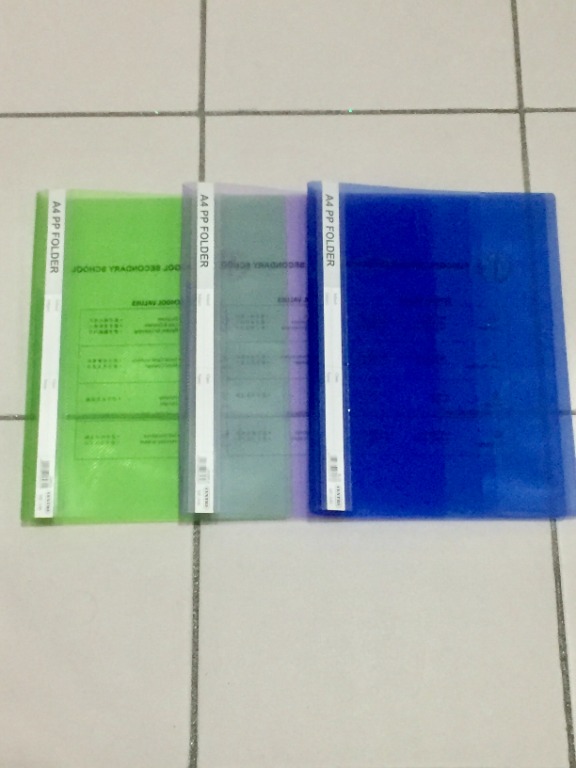 Subjects A4 Plastic Files Punggol Secondary (Bundle 3), Books ...