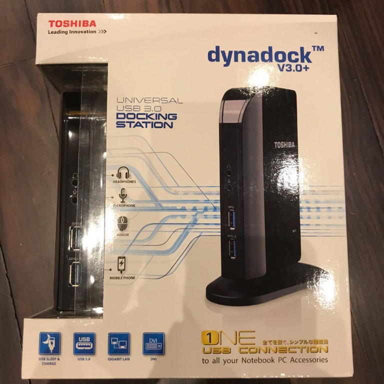 Toshiba BNIB New Dynadock v3.0+ USB Docking Station, Computers & Tech ...