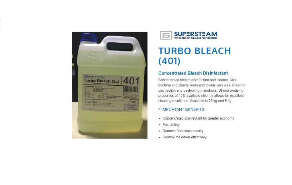 Buy 4L,Get 1L FREE #Concentrated Bleach Disinfectant #Supersteam ...