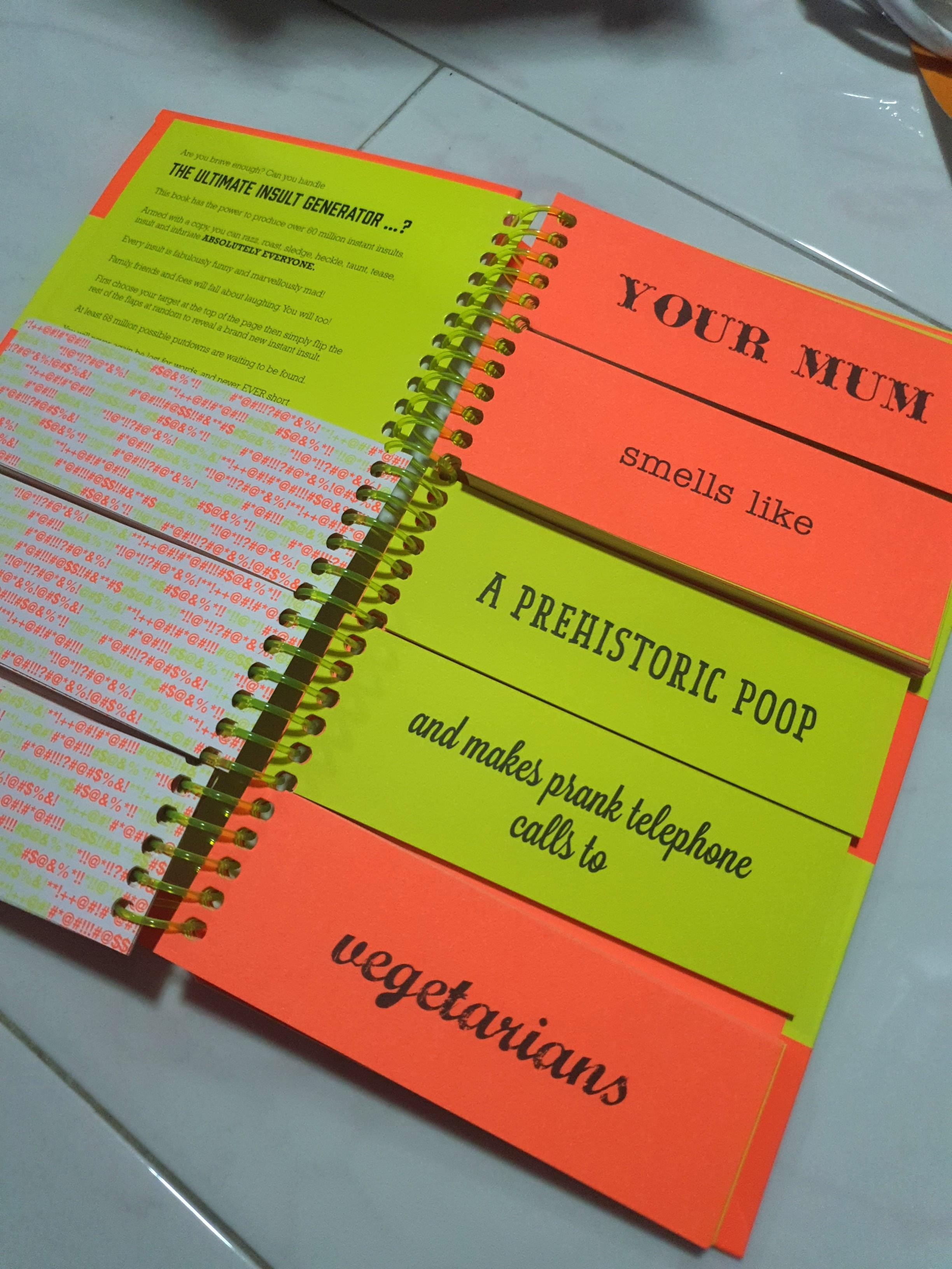 Ultimate Insult Generator!, Hobbies & Toys, Books & Magazines ...