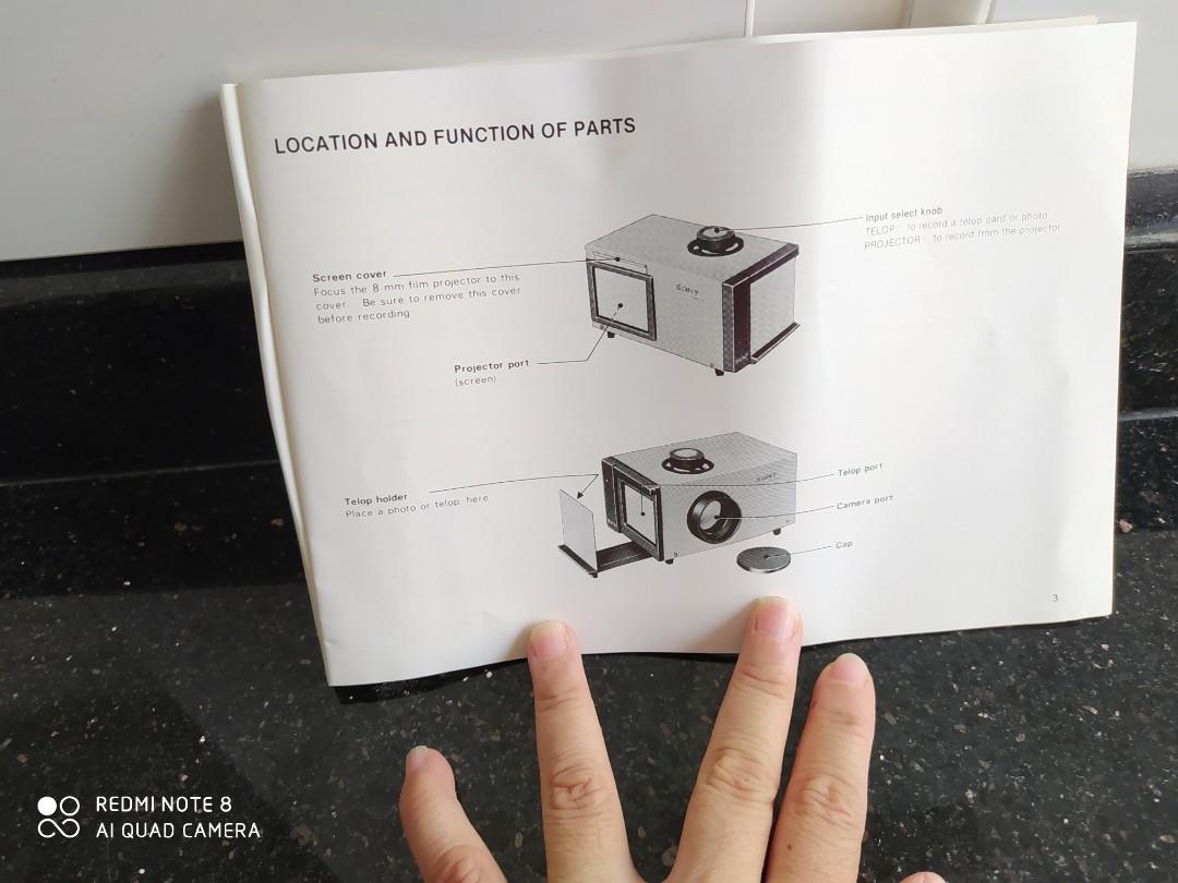 Unused..Vintage Sony telecine adaptor...VCR 4, Photography, Video ...