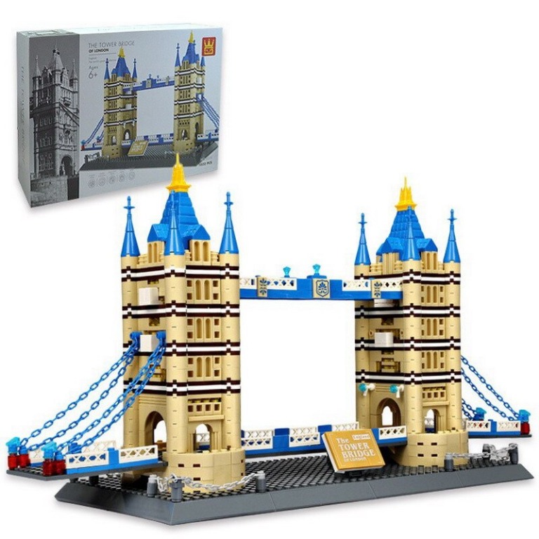 Wange Architecture The Tower Bridge of London Model Building Lepin Lego ...