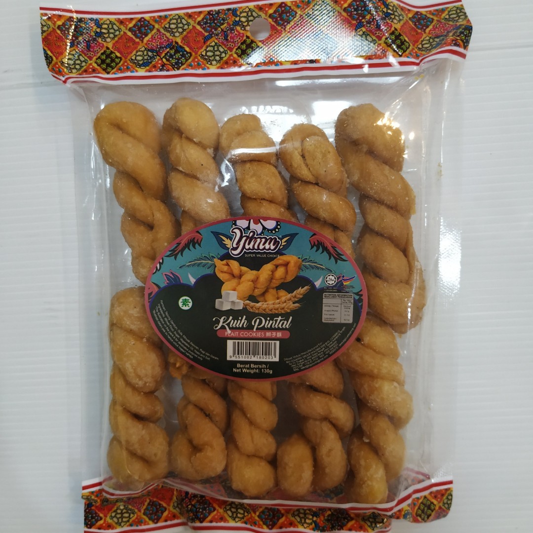 130gm Traditional Braid Biscuits Kuih Pintar Plait Cookies Vegetarian ...