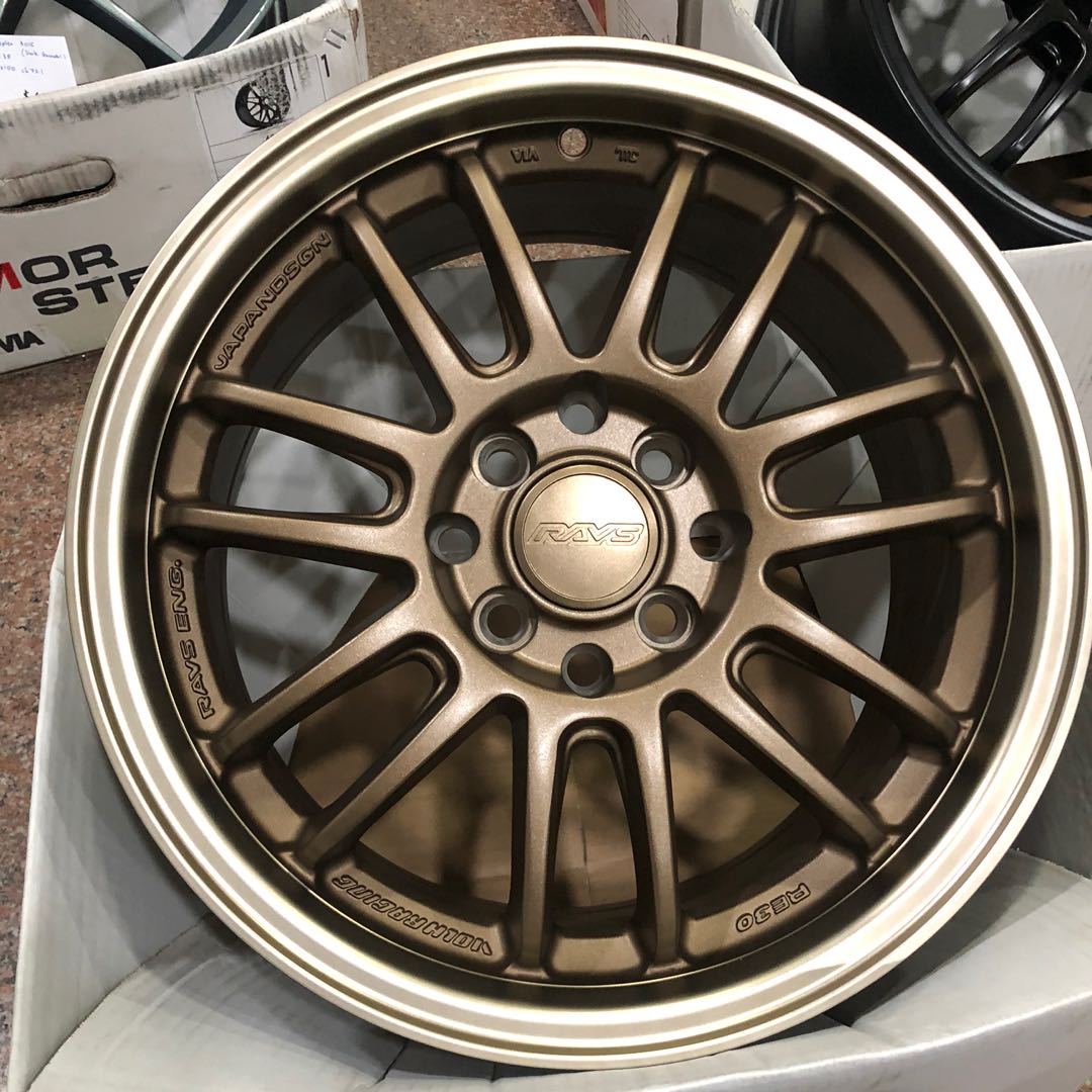 15” Rays RE30 4x100 4x114.3 Honda GK5 GE6 Fit Jazz Suzuki Swift Shuttle ...