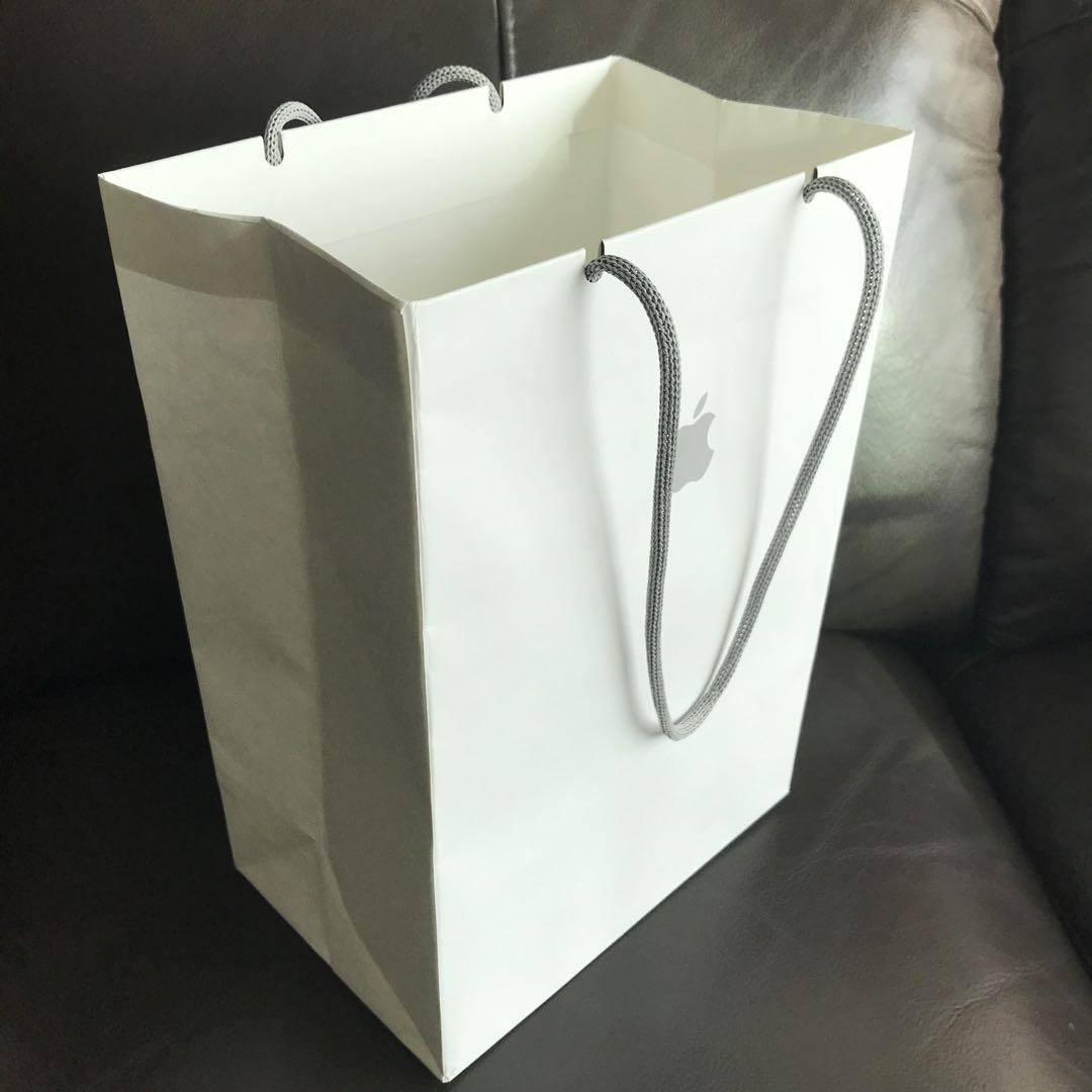 Apple paper bag (2 sizes available), Everything Else on Carousell