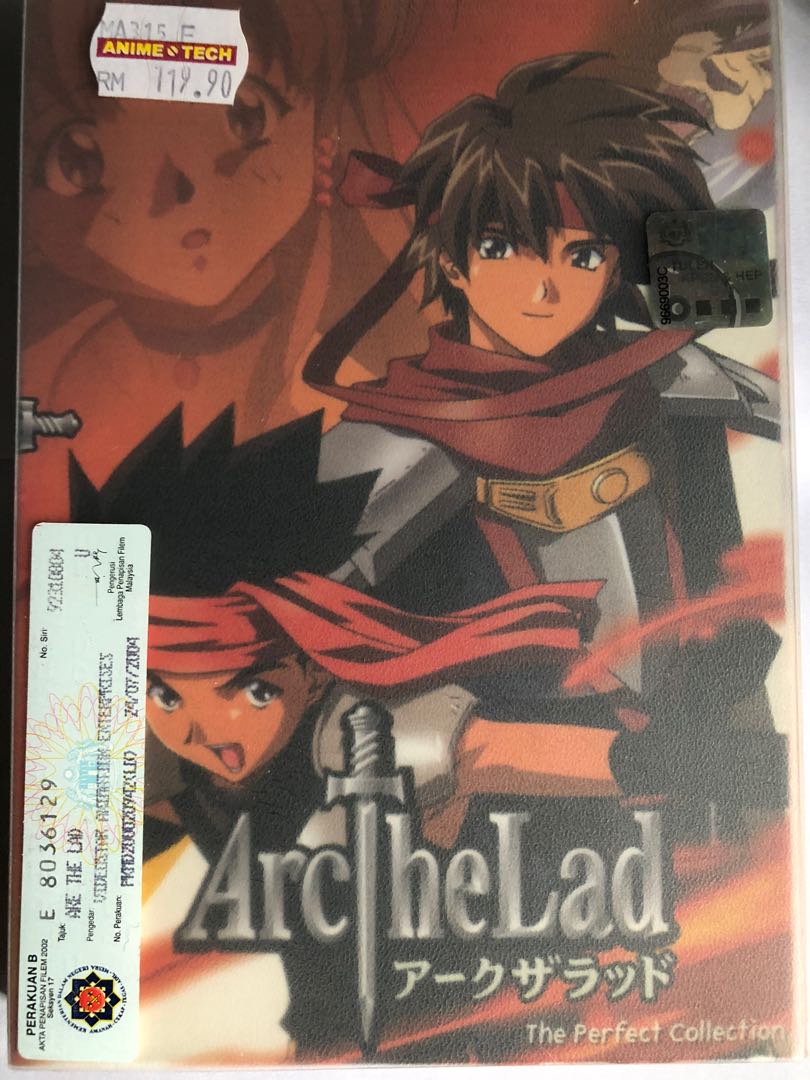 Arc The Lad Anime DVD Perfect Collection, Hobbies & Toys, Music & Media ...