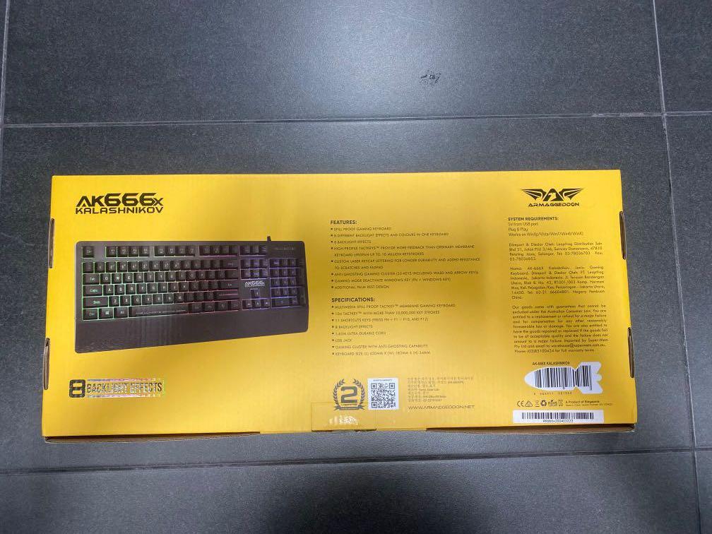 ARMAGGEDDON AK666X KALASHNIKOV Keyboard, Computers & Tech, Parts ...
