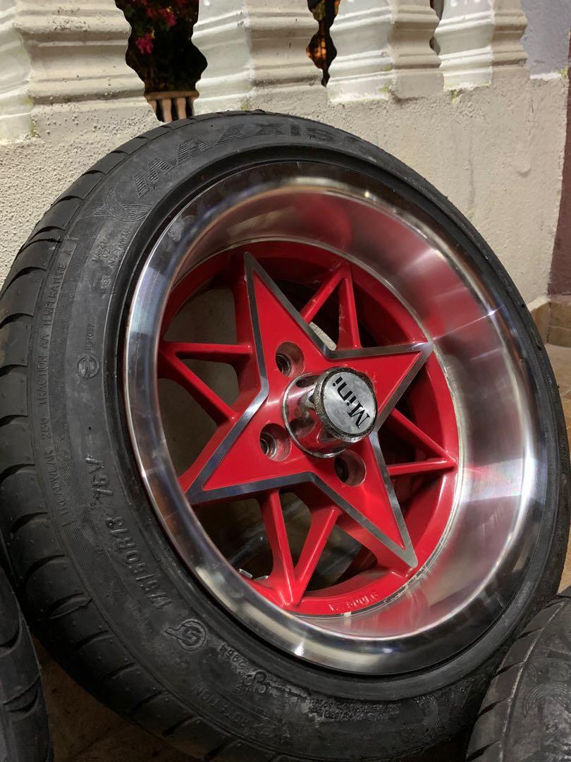 Ssr star shark Austin mini rims, Auto Accessories on Carousell