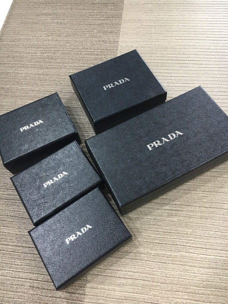 Auth Prada boxes, Luxury, Accessories on Carousell