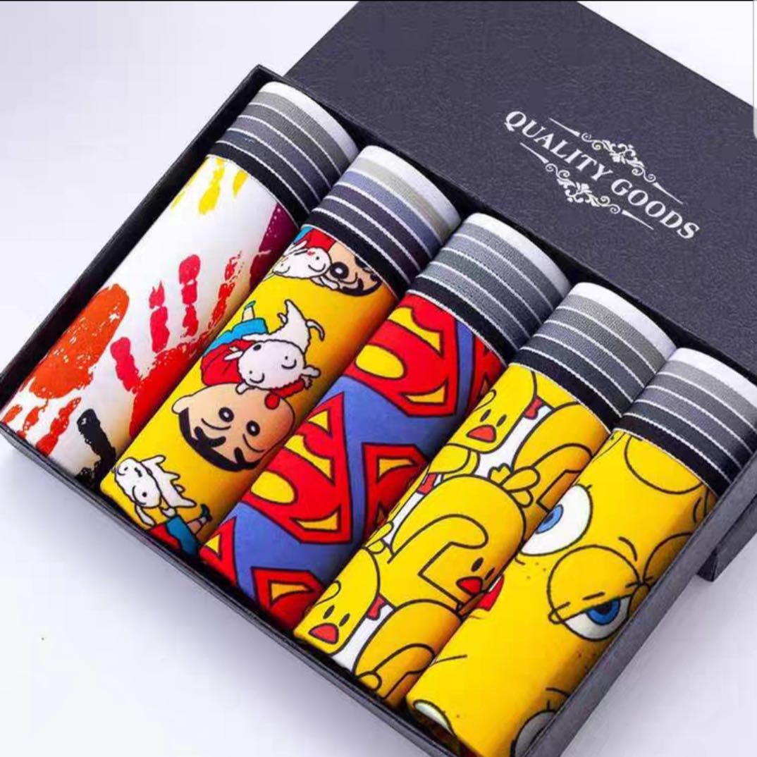 BNIB Cartoon Boxers for men, Men's Fashion, Bottoms, New Underwear on ...