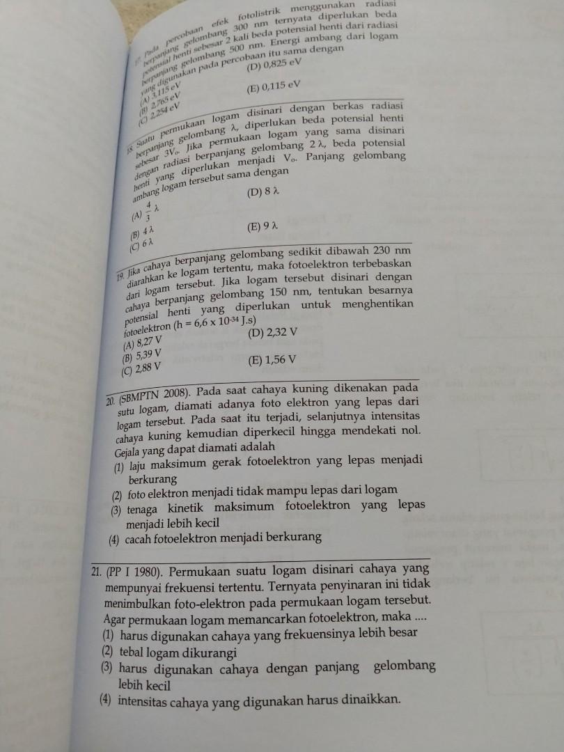 Buku Kumpulan Soal Latihan Inten Fisika SMA, Buku & Alat Tulis, Buku ...