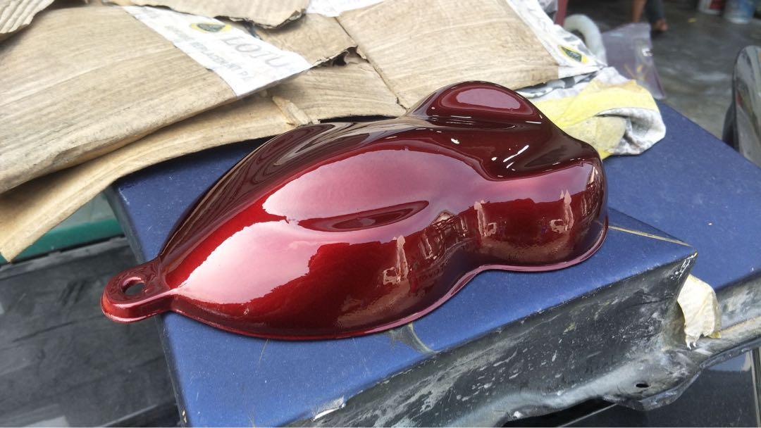 Candy Red Spray Paint, Car Accessories, Accessories on Carousell