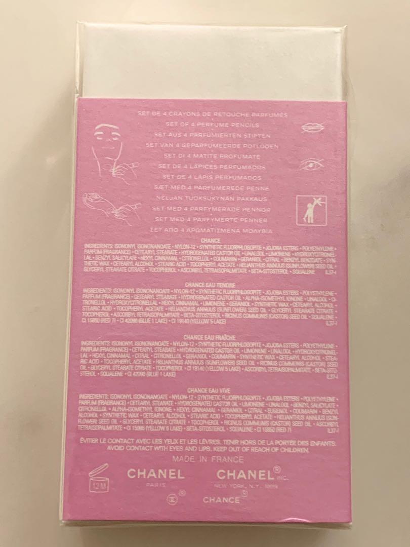 CHANEL Chance Perfume Pencils, Beauty & Personal Care, Fragrance ...