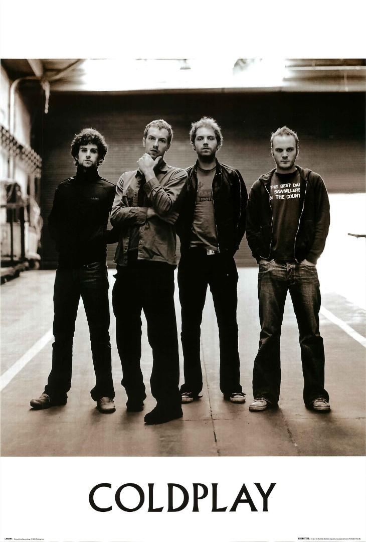 COLDPLAY POSTER V 3, Furniture & Home Living, Home Decor, Frames ...