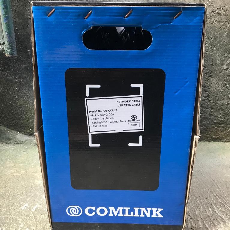 Comlink Cat Utp Cable Indoor Meter Box Computers Tech Parts Accessories Cables