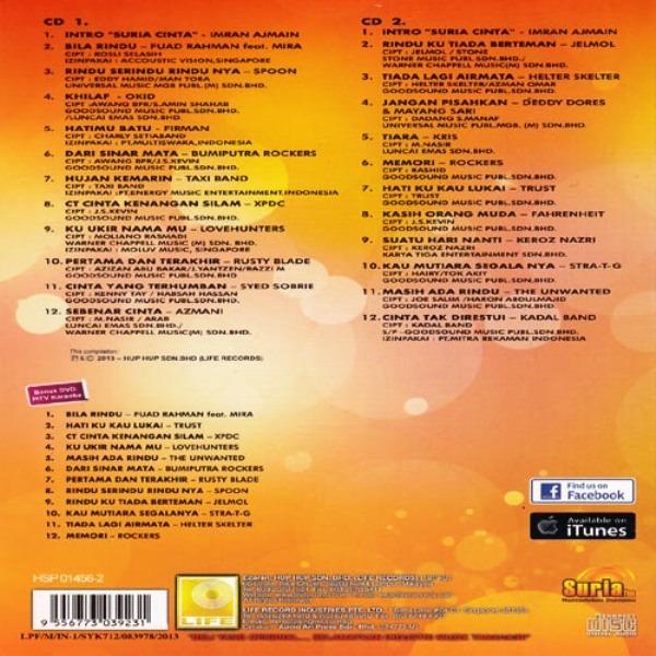 DJ Lin Suria Cinta 2 CD Bonus DVD MTV Karaoke Imran Ajmain Jelmol Spoon ...