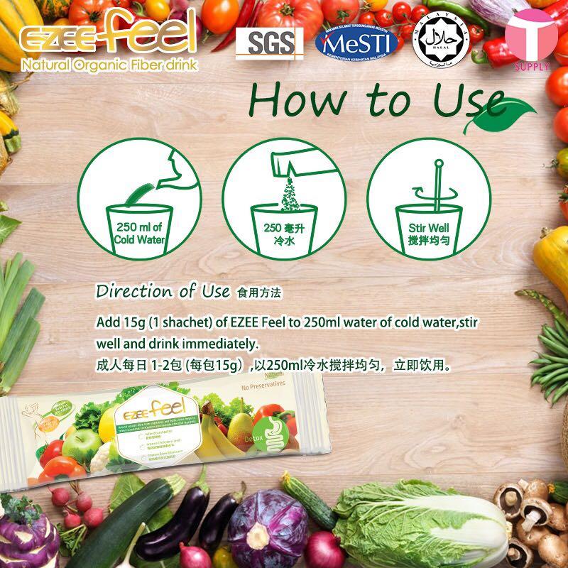 Ezee Feel Weight Loss Fiber Detox Drinks, Health & Nutrition, Health ...