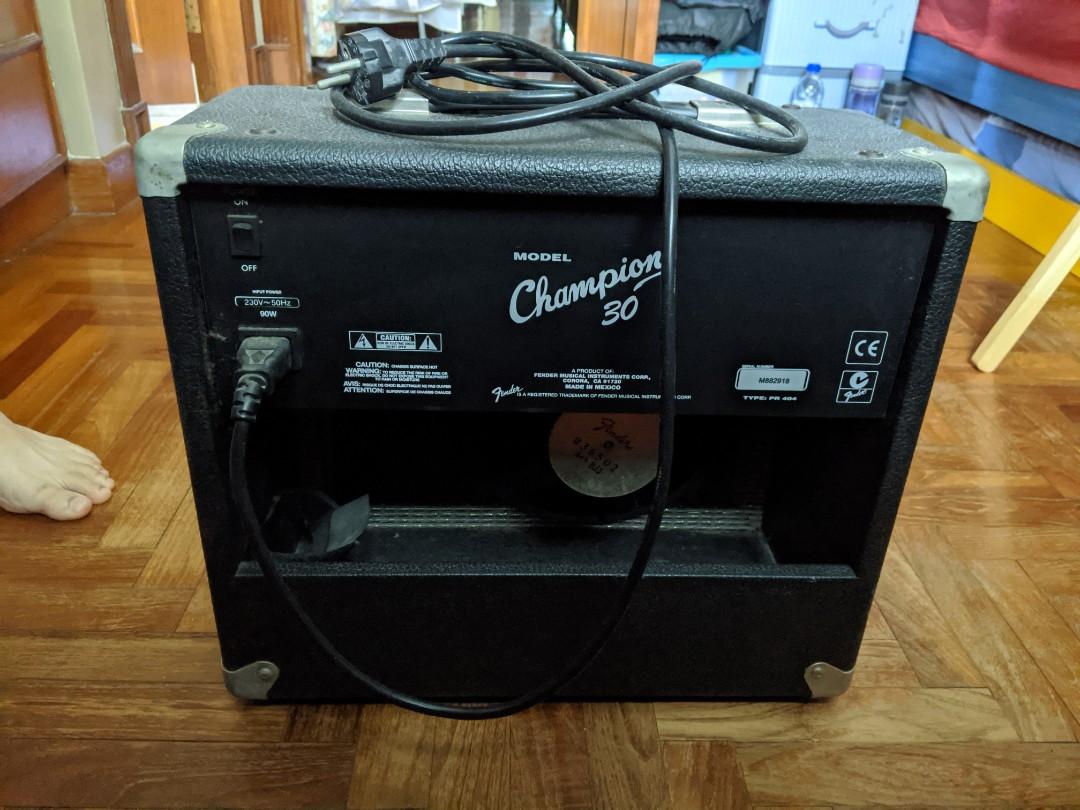 Fender Champion 30 Guitar Amp, Hobbies & Toys, Music & Media, Music ...